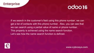 Name Search() Function in Odoo 16 | PPTX