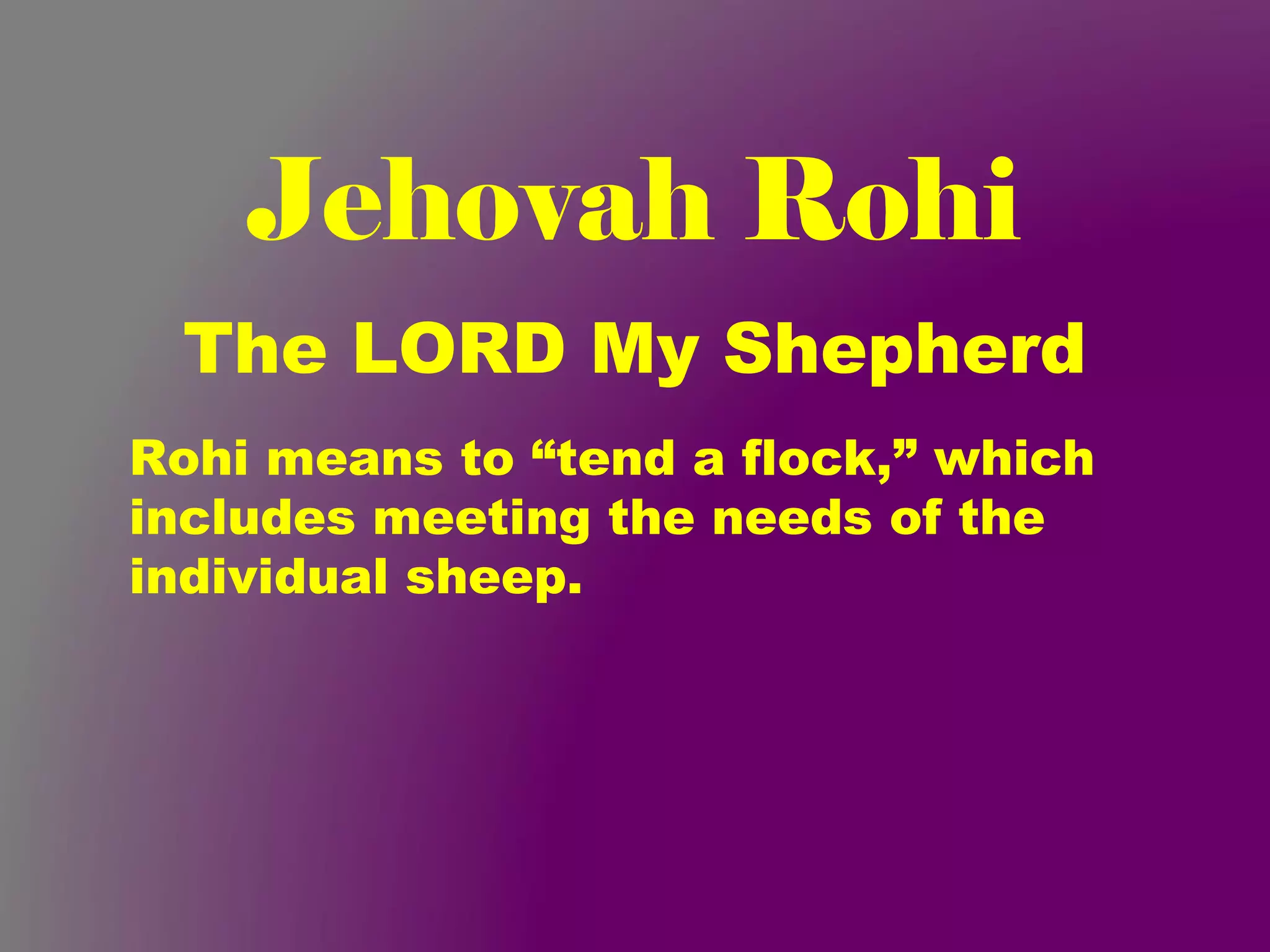Names of god | PPT