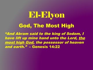 Names of god | PPT