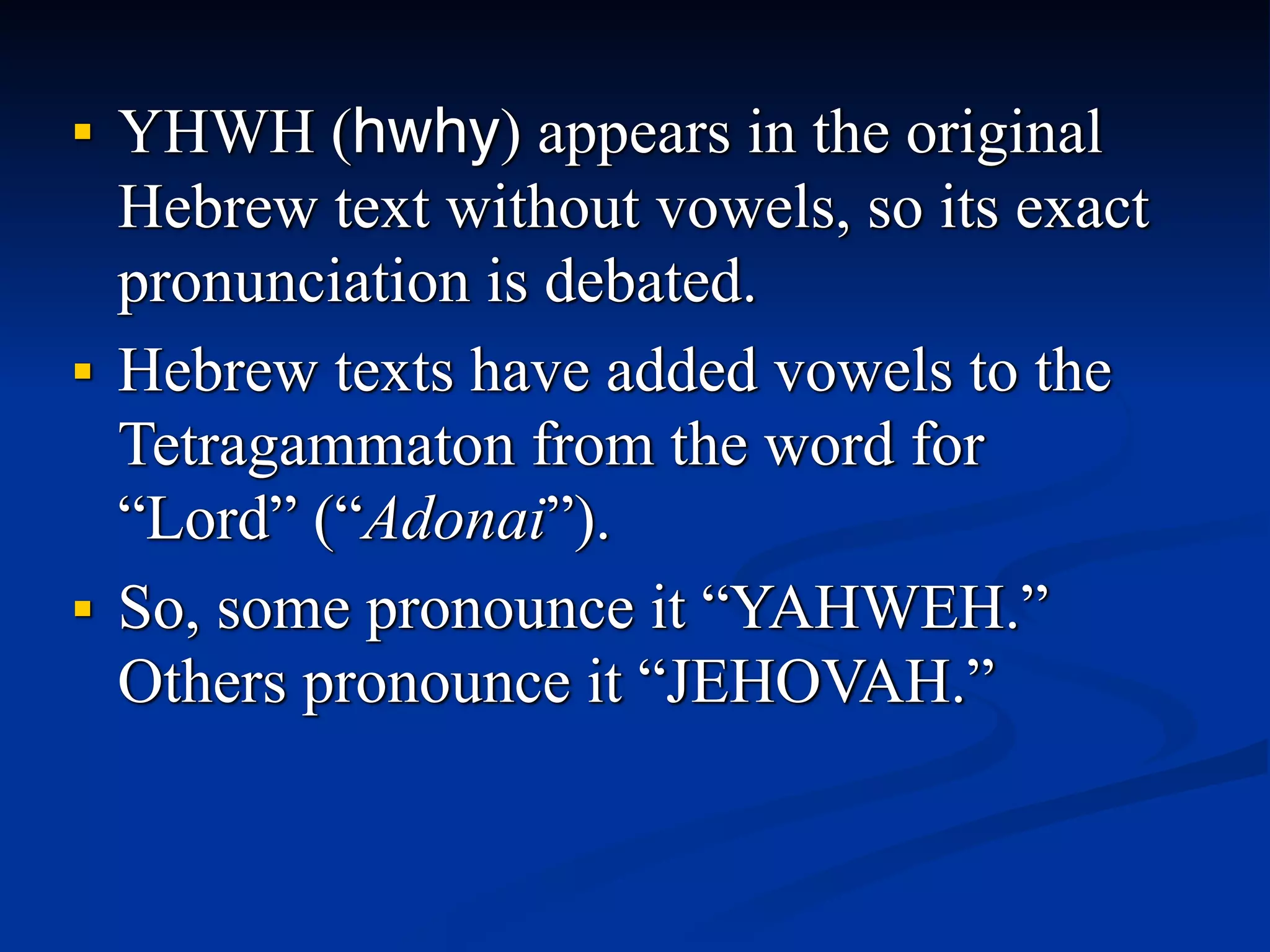 Names of God | PDF