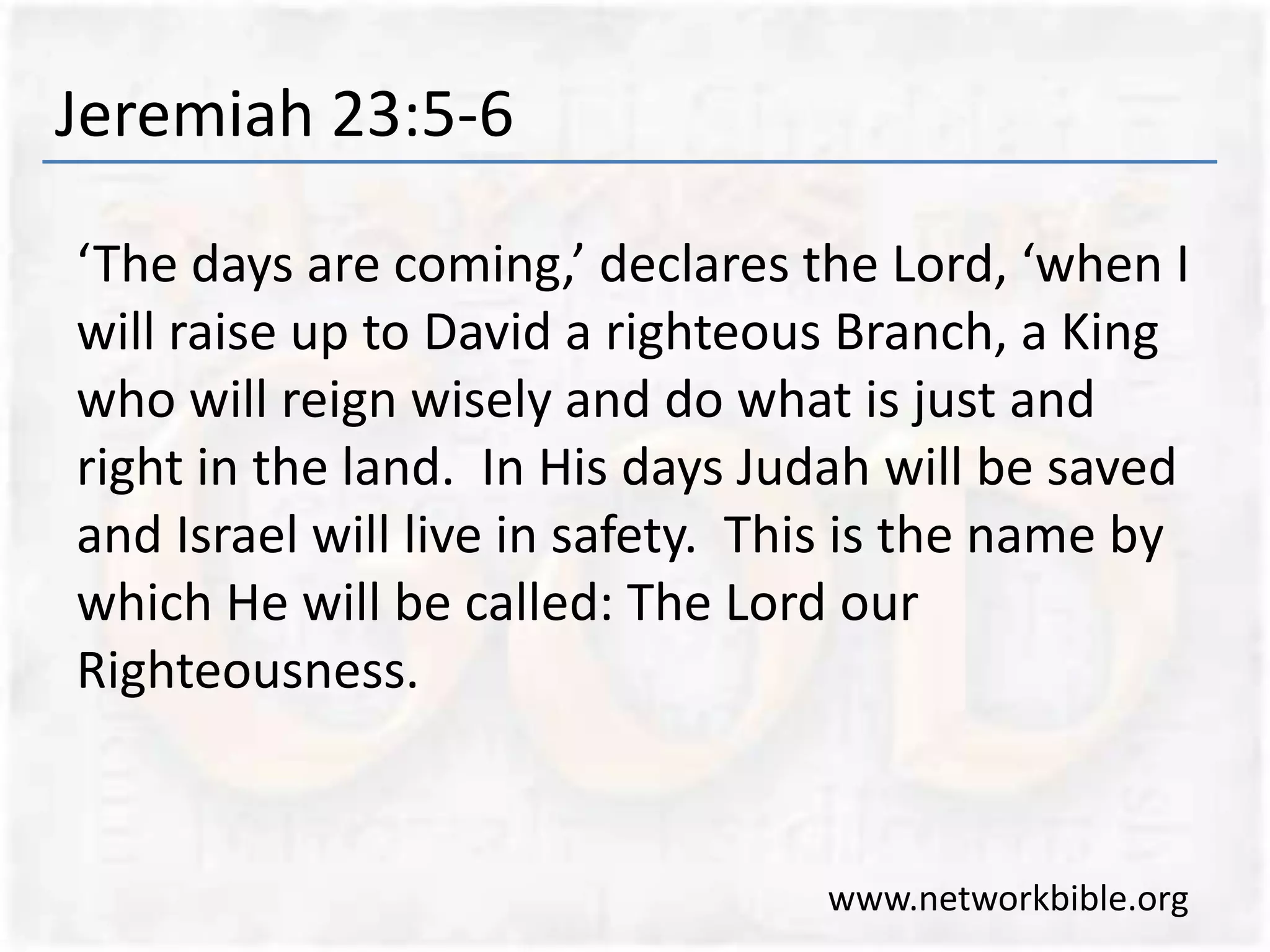 Names of God part 11 (Yahweh Tsidkenu) | PPTX | Christianity | Religion ...