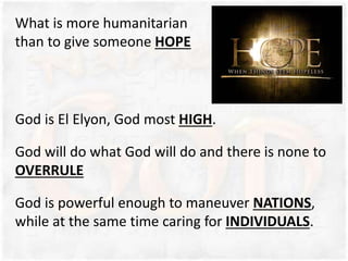 Names of God part 12 (El Elyon) | PPTX