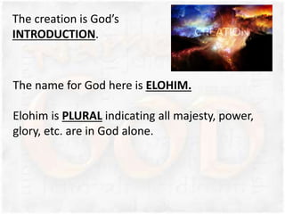 Names of God part 1 (Elohim) | PPTX
