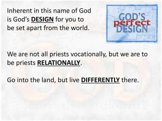 Names of God part 9 (Yahweh Mekoddishkem) | PPT