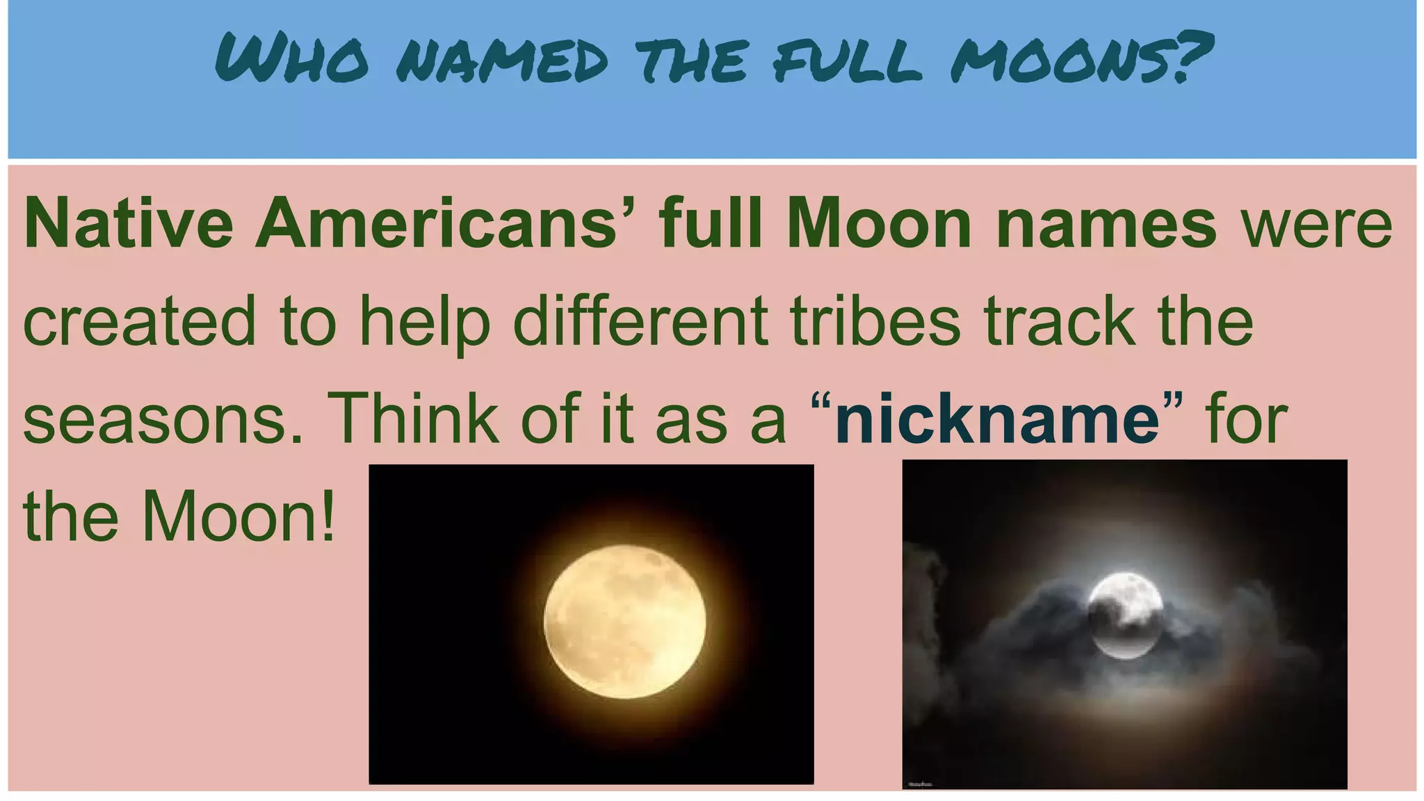 Names of special moons | PDF