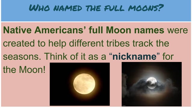 Names of special moons | PPT