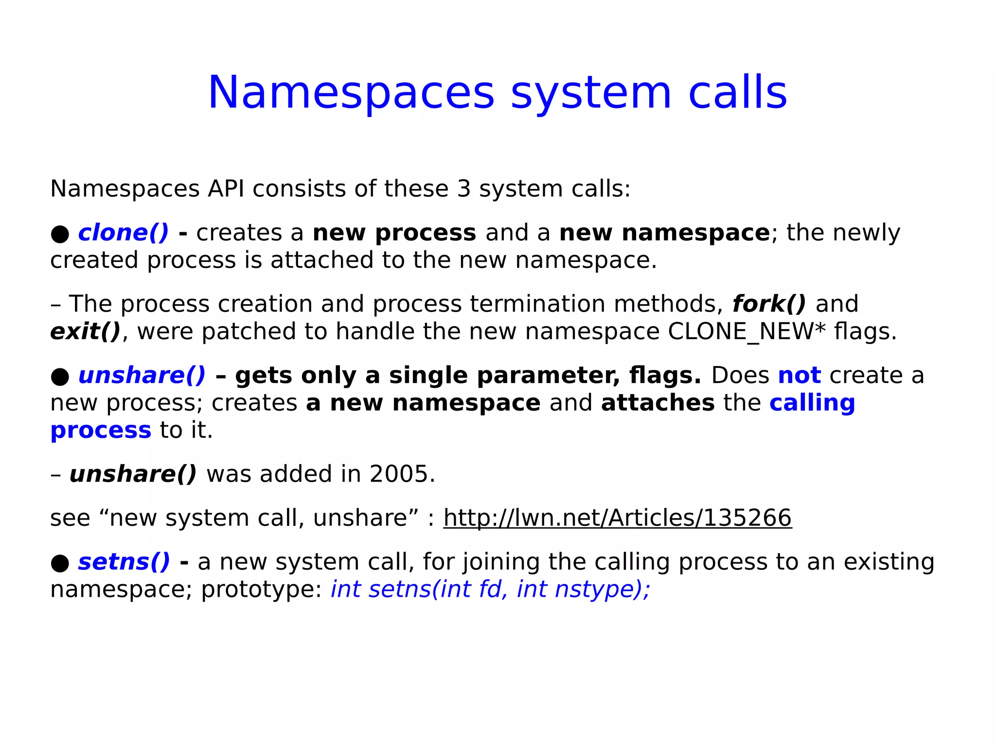 Namespaces And Cgroups The Basis Of Linux Containers Ppt 5950