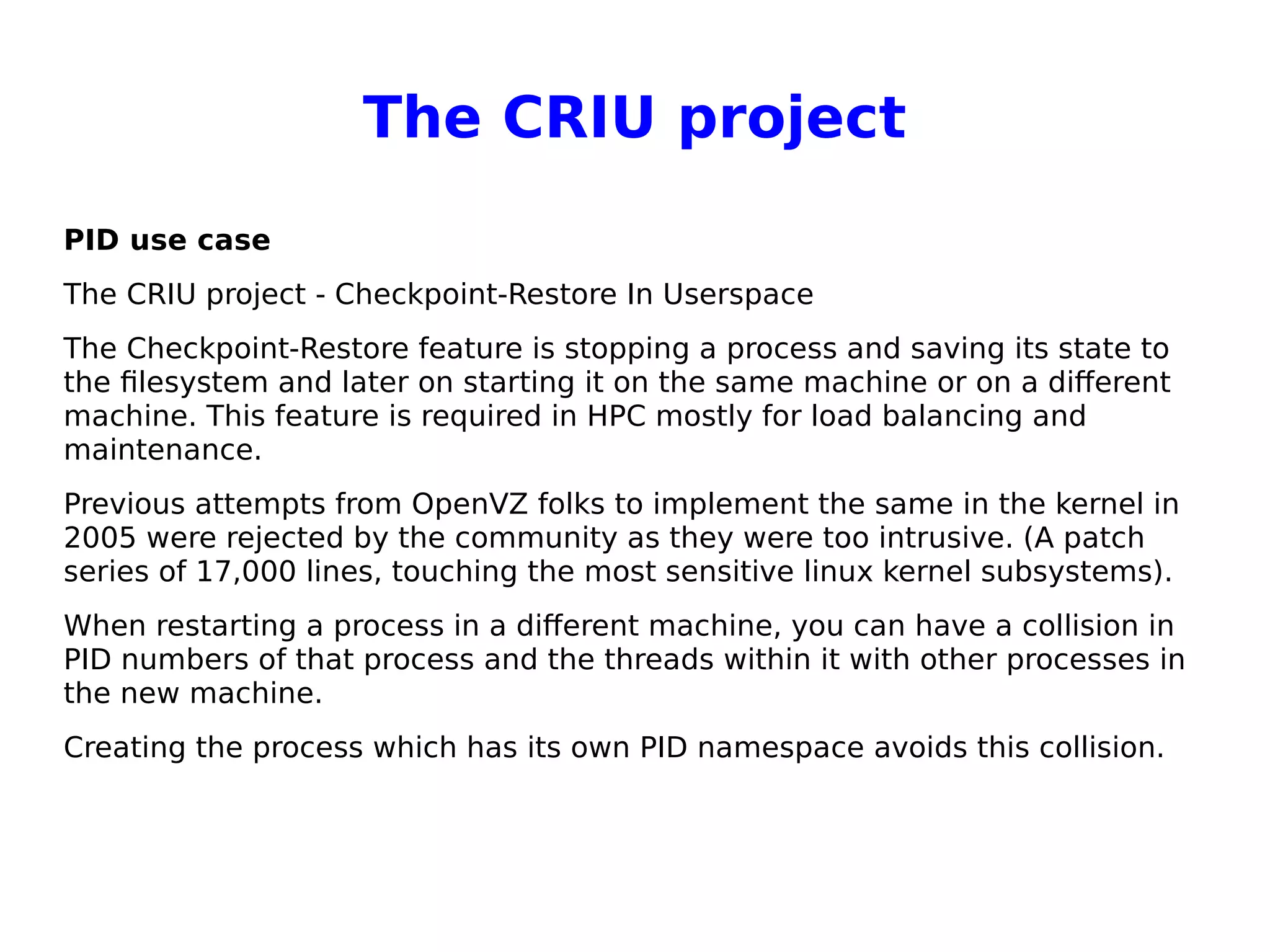 Namespaces And Cgroups The Basis Of Linux Containers Ppt