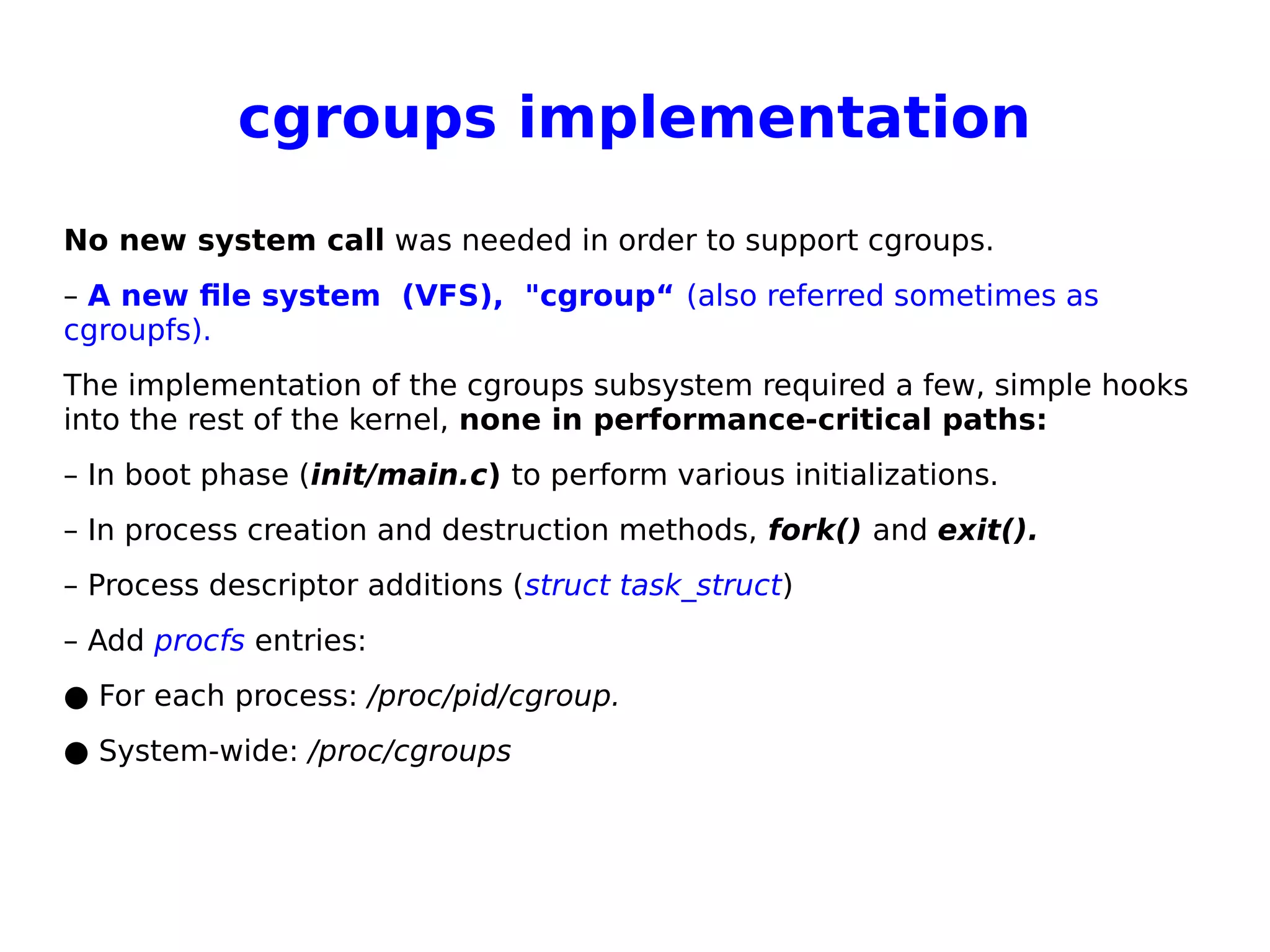 Namespaces And Cgroups The Basis Of Linux Containers Ppt
