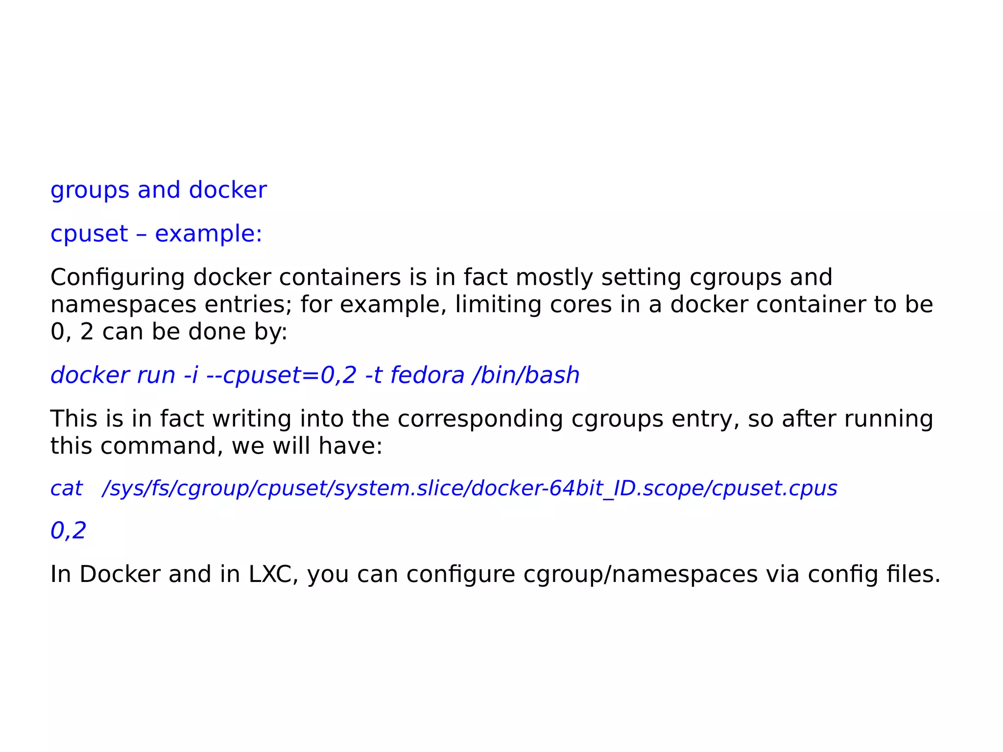 Namespaces And Cgroups The Basis Of Linux Containers Ppt