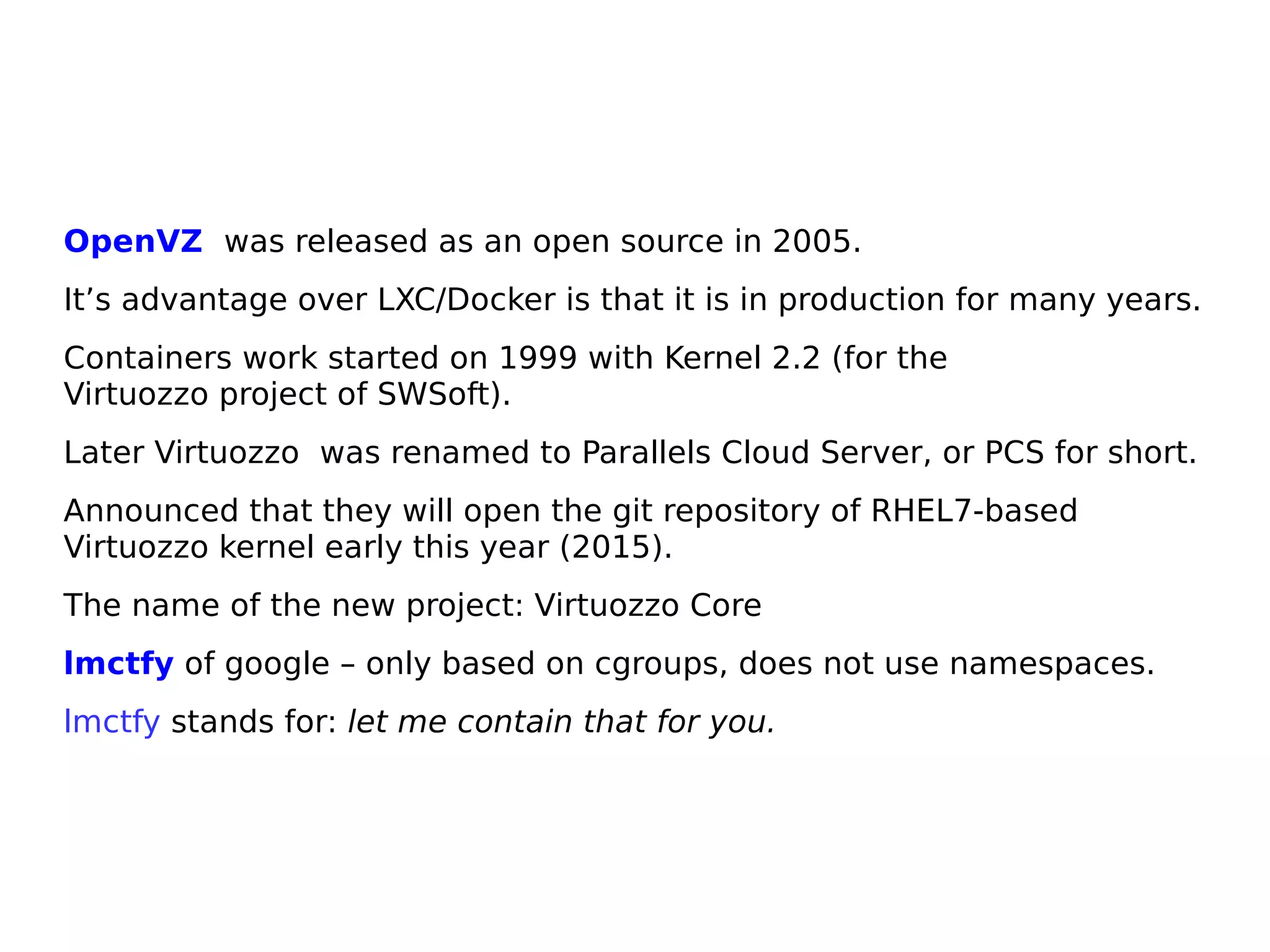 Namespaces And Cgroups The Basis Of Linux Containers Ppt