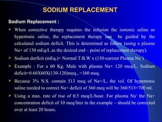 Sodium metabolism | PPT