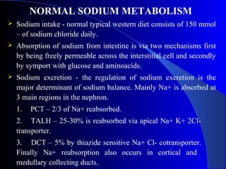 Sodium metabolism | PPT