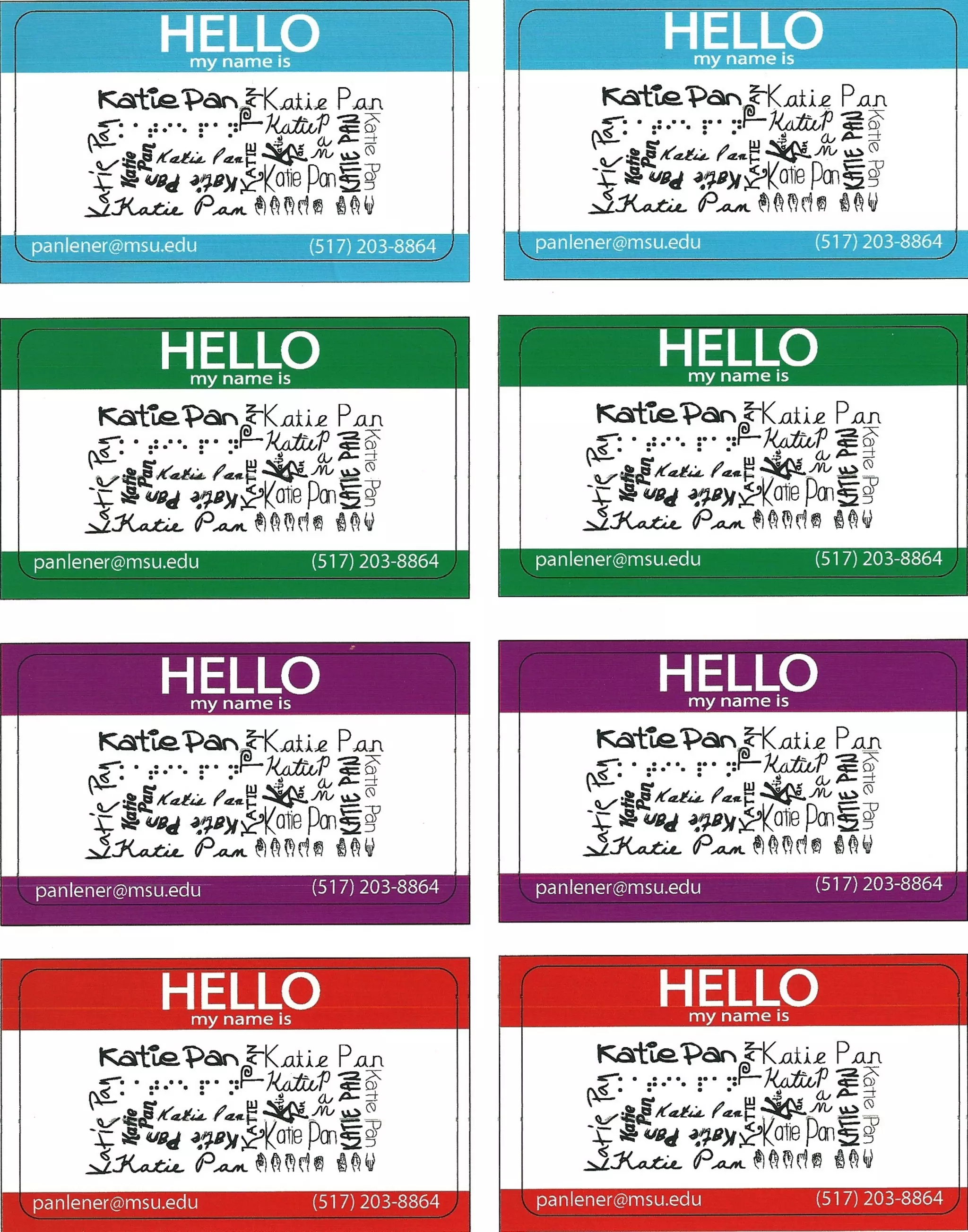 Name Tag Business Cards | PDF