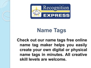 Name tags | PPT