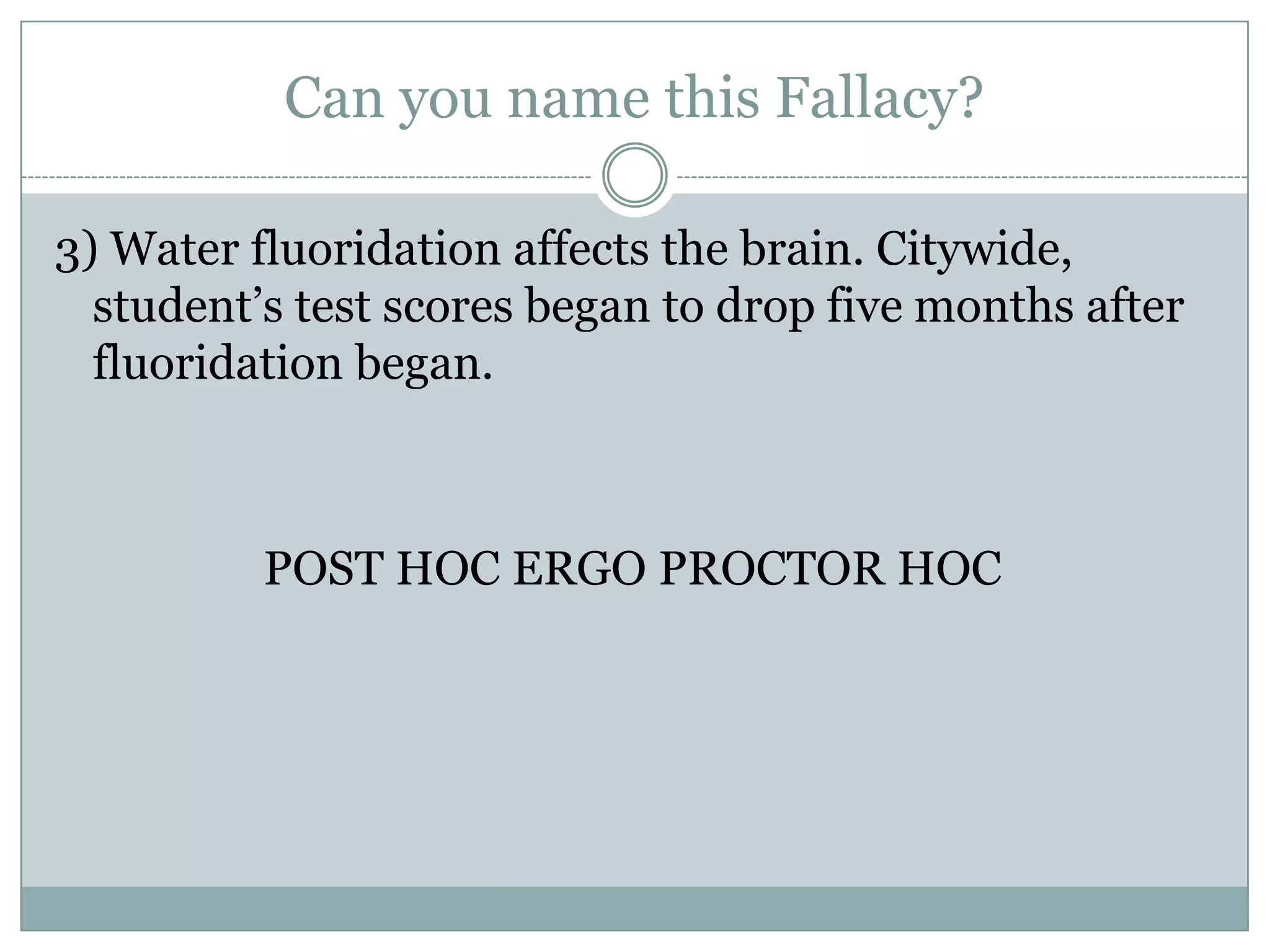 Name that fallacy | PPTX