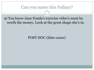 Name that fallacy | PPTX