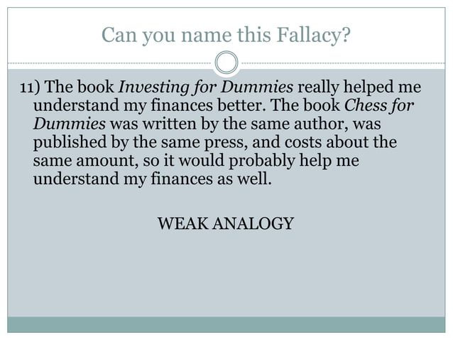 Name that fallacy | PPT