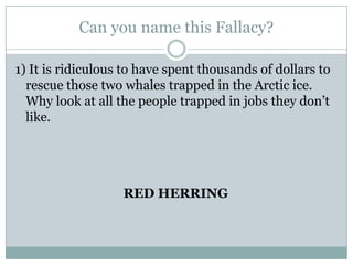 Name that fallacy | PPTX