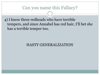 Name that fallacy | PPTX