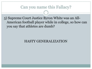 Name that fallacy | PPTX