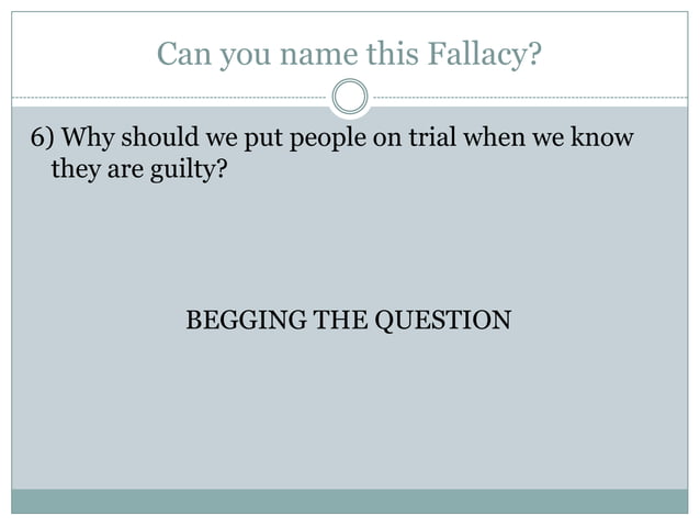 Name that fallacy | PPT