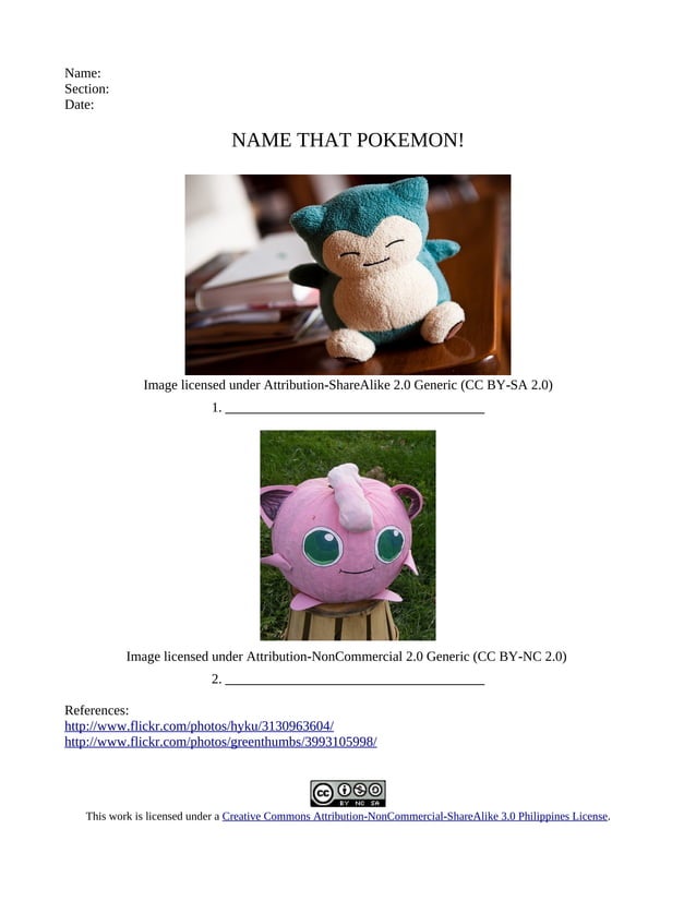 Name that Pokemon | PDF