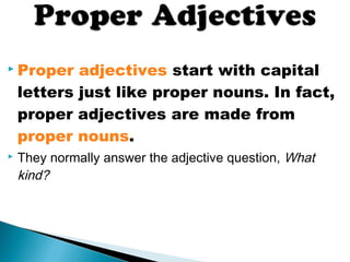 Name the adjectives | PPT