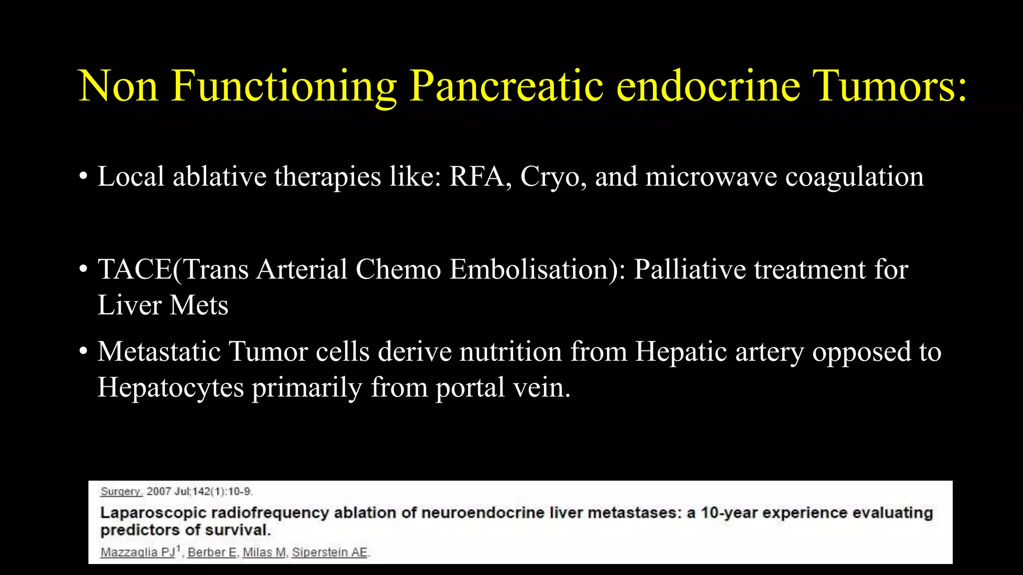 Name the endocRine tumors of pancreas | PPT