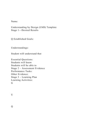 Name Understanding by Design (UbD) TemplateStage 1—Desir.docx