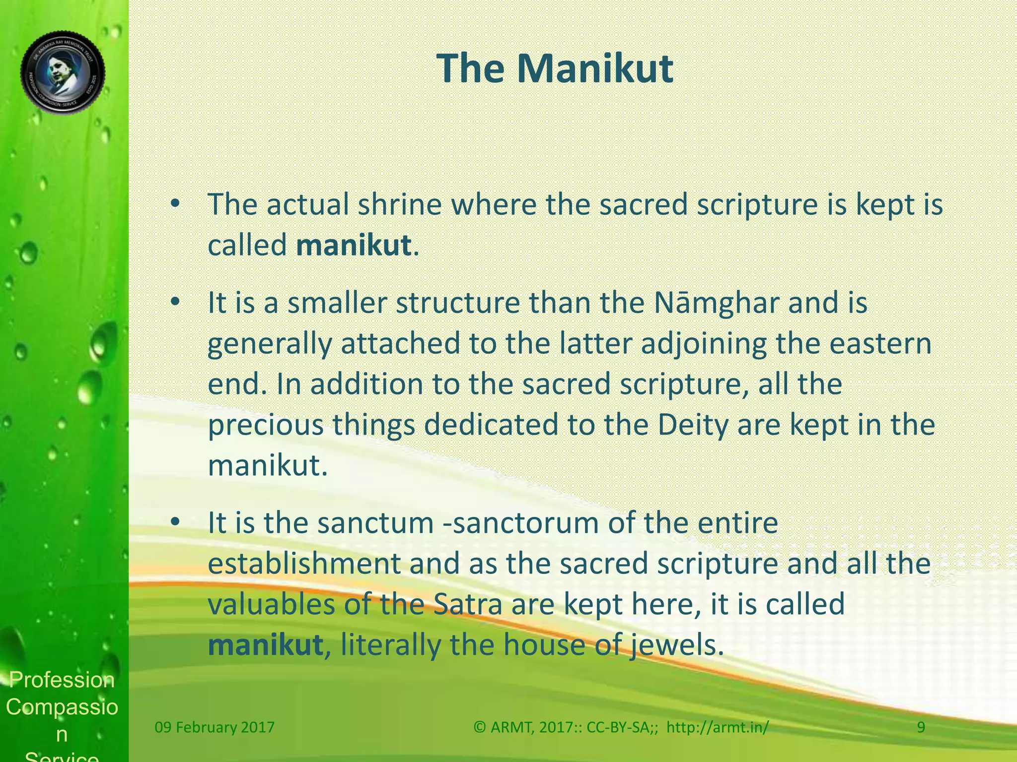 Namghar - A community meeting place | PPTX