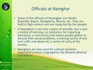 Namghar - A community meeting place | PPTX
