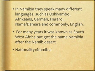 Namibia | PPTX