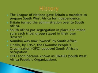 Period 6 NAMIBIA | PPTX