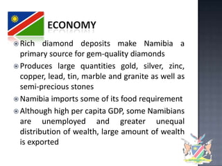 Namibia land of the brave | PPTX | Africa Travel | Travel Locations