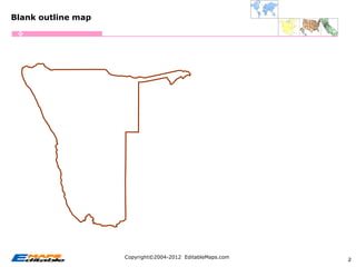 Namibia map, Namibia outline map, Namibia editable map, Namibia ...
