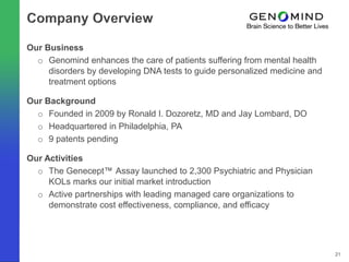 Genomind NAMI Presentation by Dr. Jay Lombard | PPT