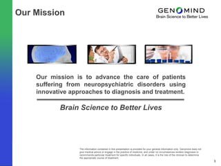 Genomind NAMI Presentation by Dr. Jay Lombard | PPT