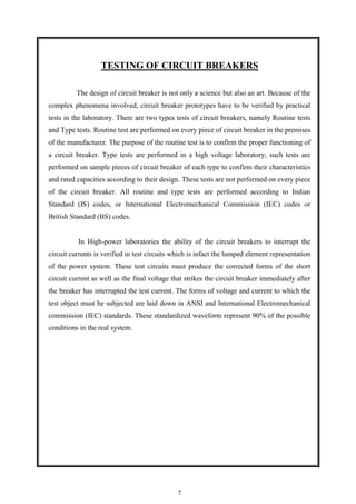 DIGITAL TESTING OF HIGH VOLTAGE CIRCUIT BREAKER | PDF