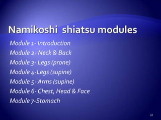 NAMIKOSHI SHIATSU | PPTX