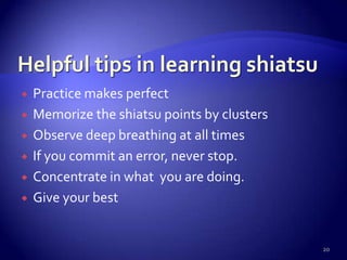 NAMIKOSHI SHIATSU | PPTX