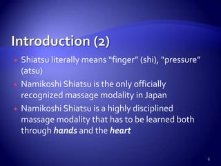 NAMIKOSHI SHIATSU | PPTX