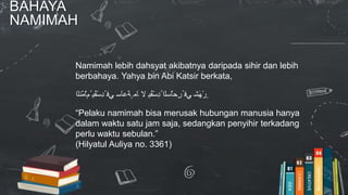 Perilaku Tercela Namimah Dan Tajassus... | PPT