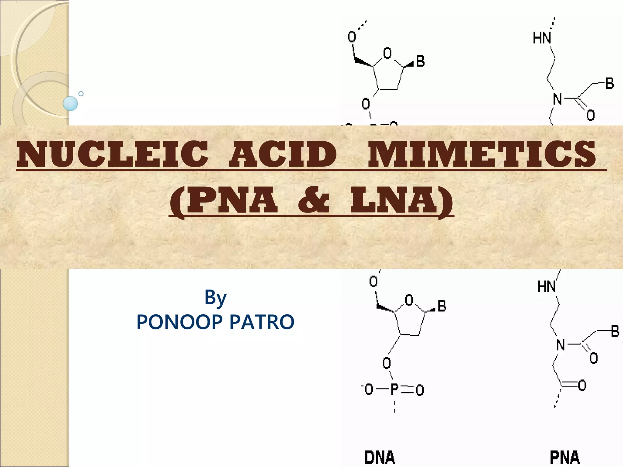Nucleic mimetics (PNA, LNA) | PPT