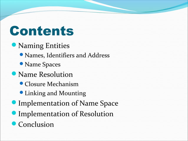 Naming in Distributed Systems | PPT | Computer Networking | Computing