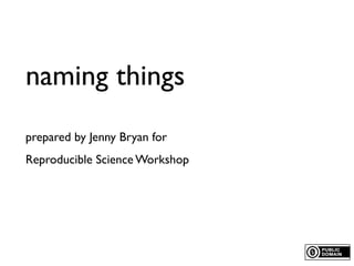 Naming things | PPT