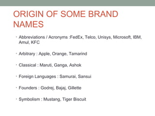 Naming a brand | PPT