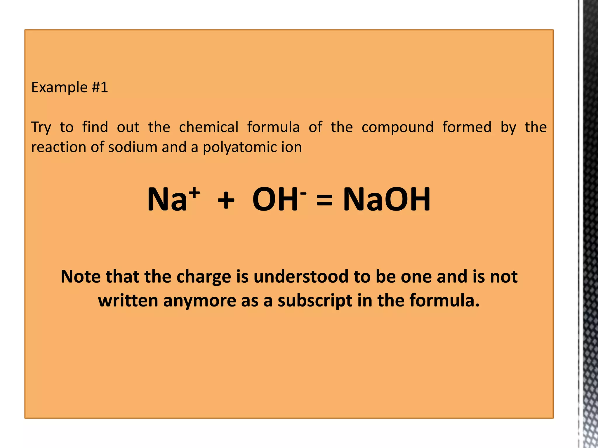 Naming and Writing Chemical Formula | PPTX