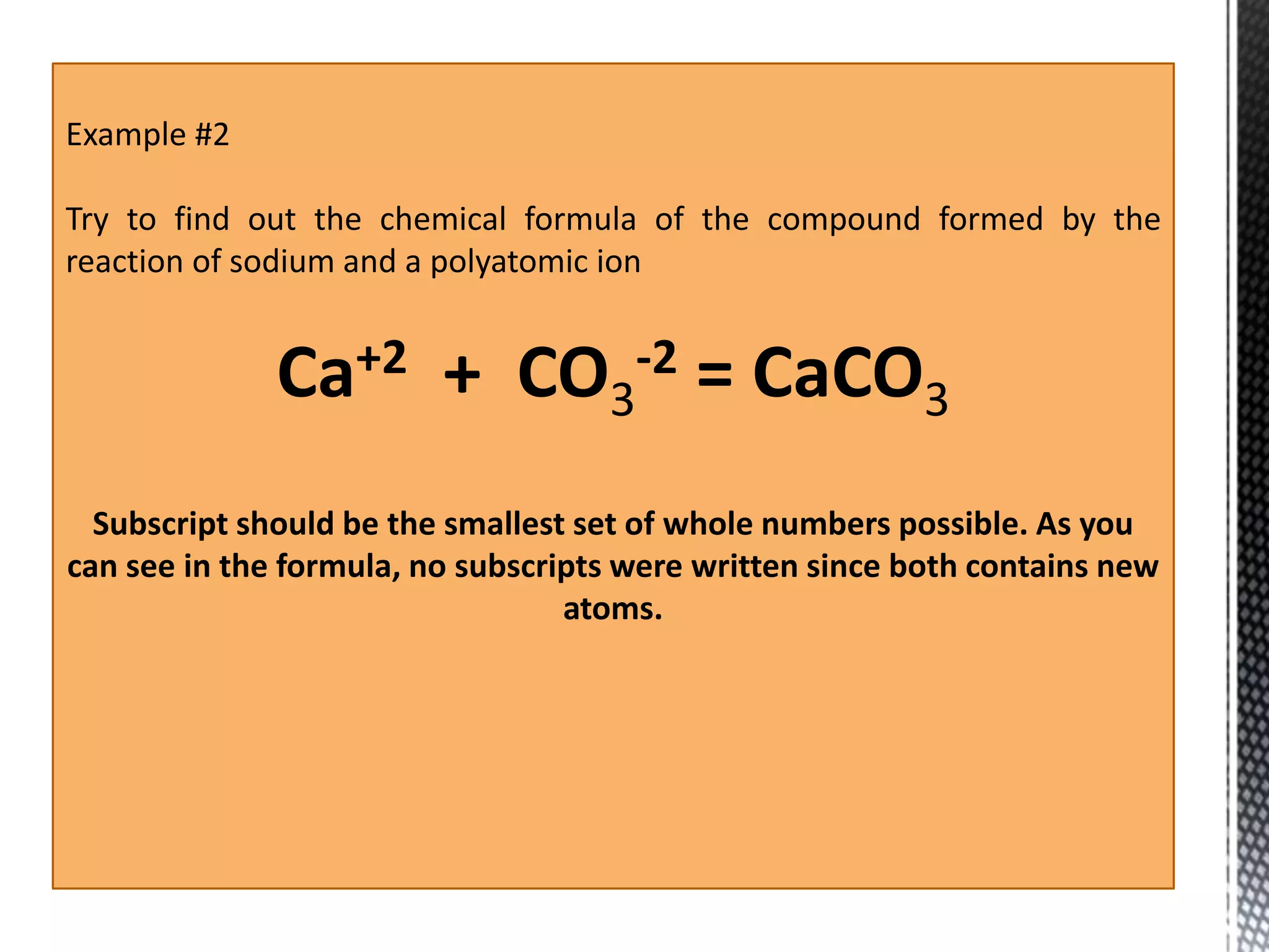 Naming and Writing Chemical Formula | PPTX