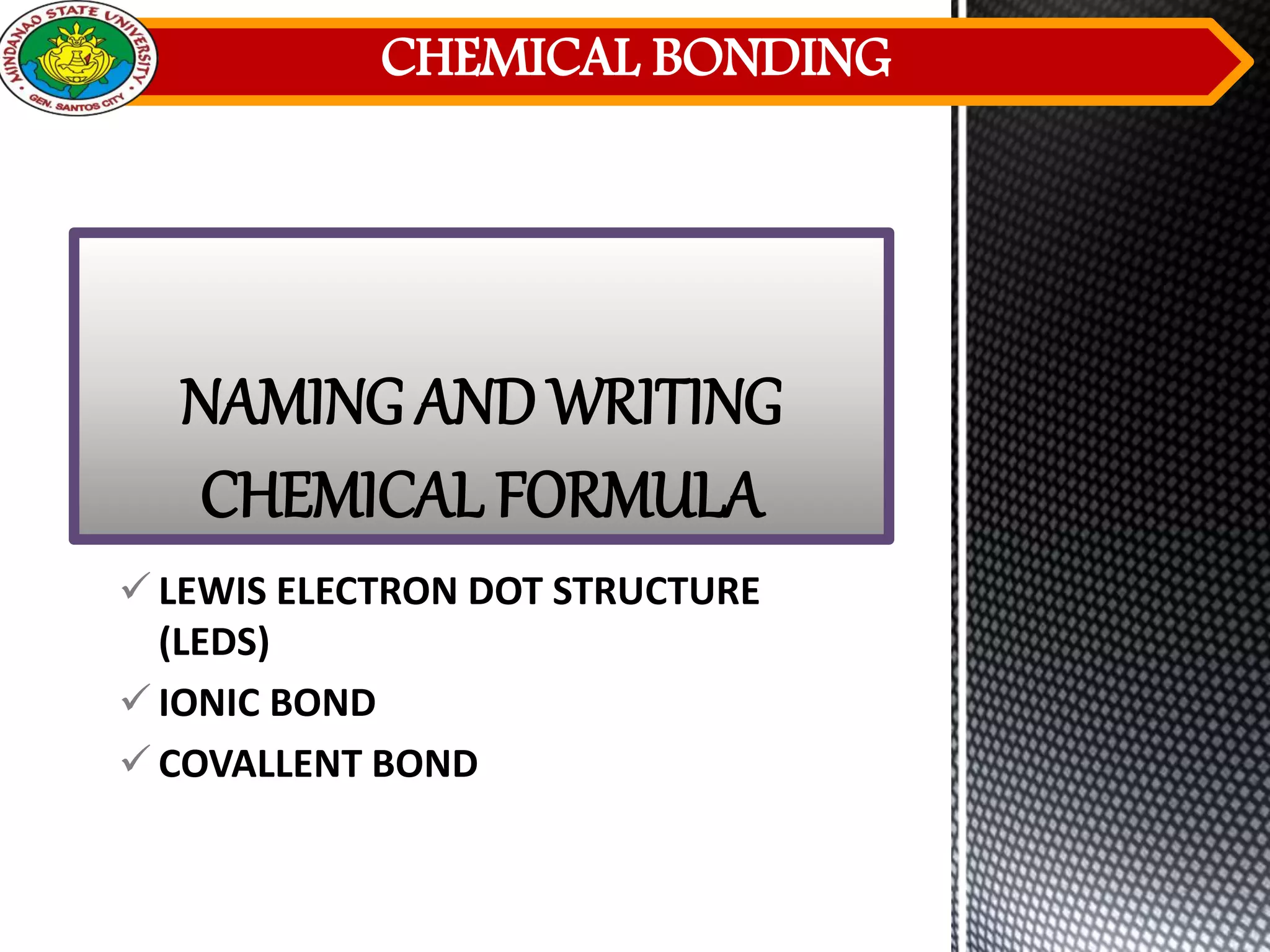Naming and Writing Chemical Formula | PPTX